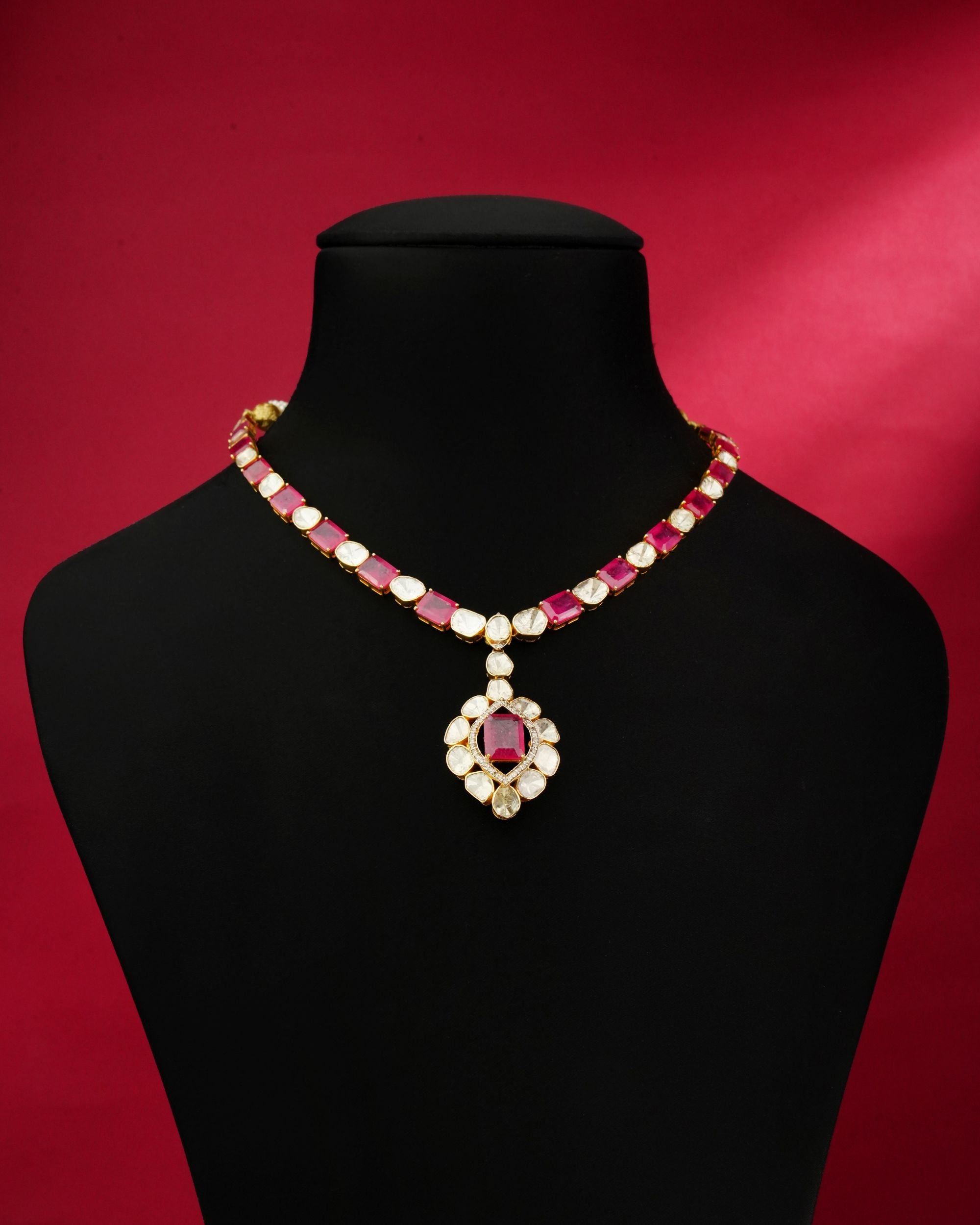Era Polki And Diamond Necklace – Tyaani Jewellery Private Limited