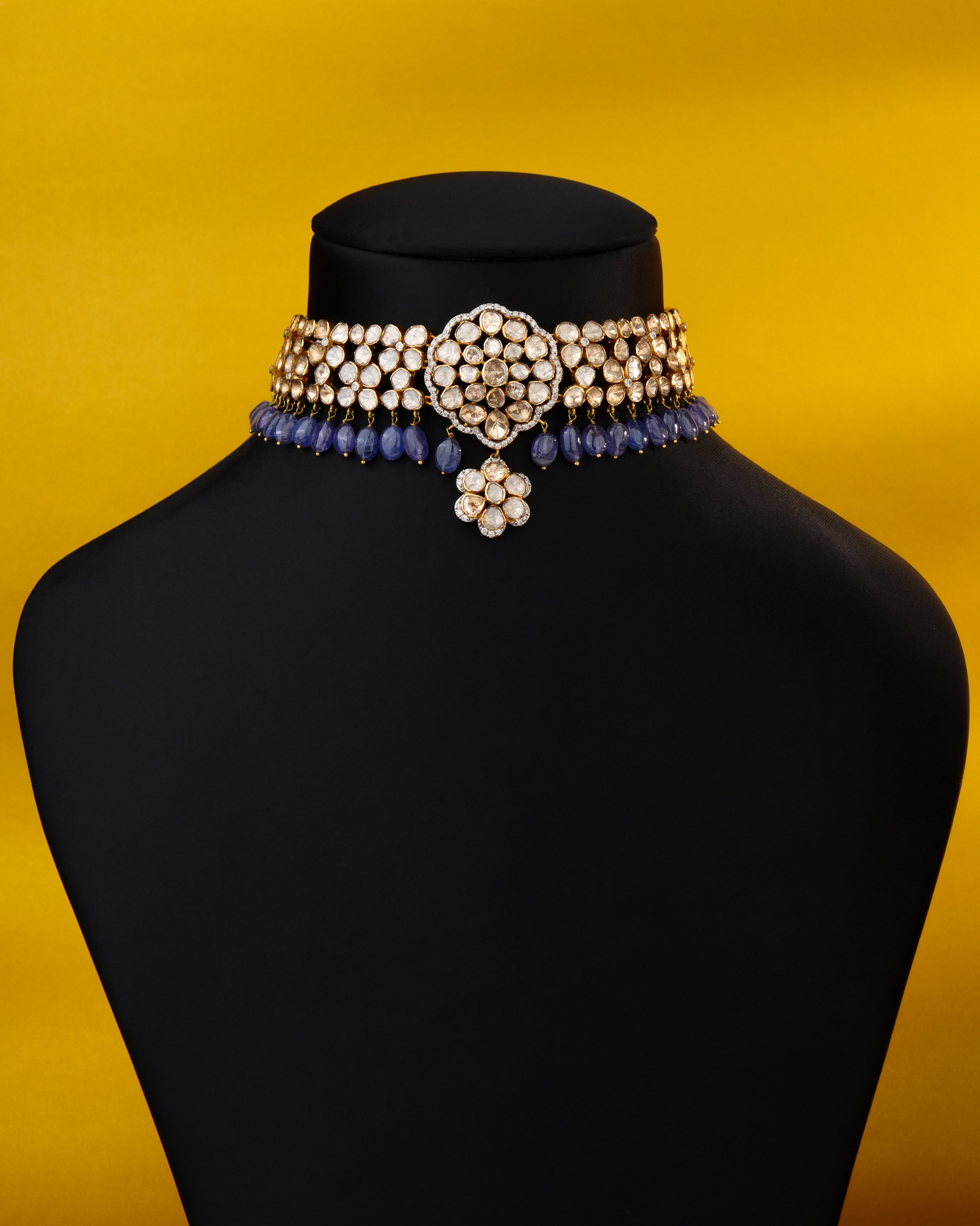 Staci Polki And Diamond Choker – Tyaani Jewellery Private Limited