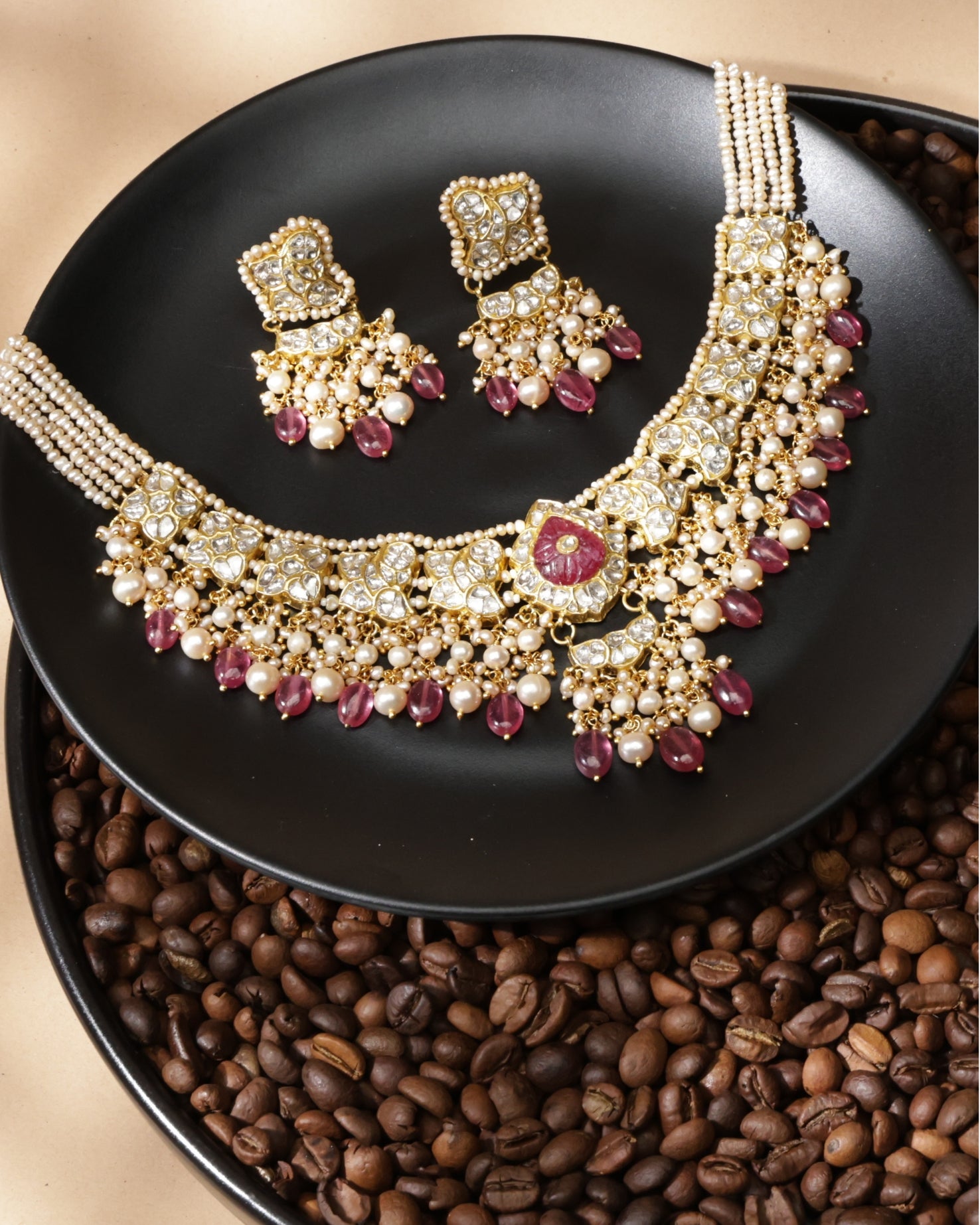 Explore Exquisite 22KT Gold Polki Jadau Jewellery – Tyaani Jewellery LLP