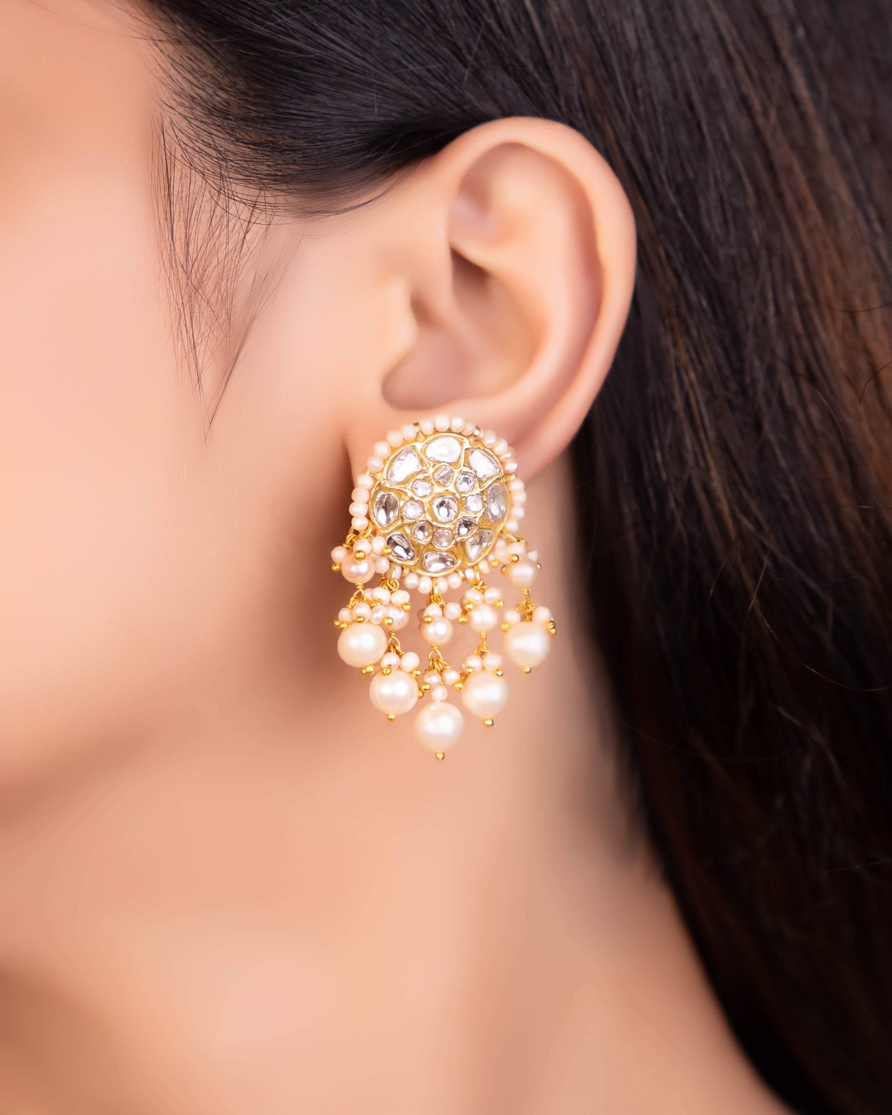 Riyanshi Necklace And Mrinali Tops Polki Set – Tyaani Jewellery LLP