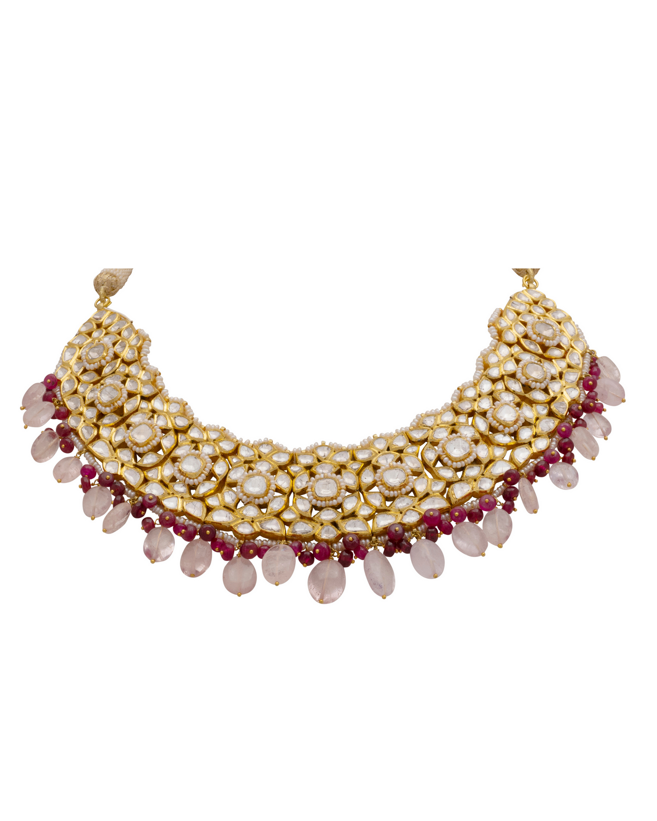 Polki Necklace Sets - Handcrafted 22 KT Gold | Tyaani Jewellery ...