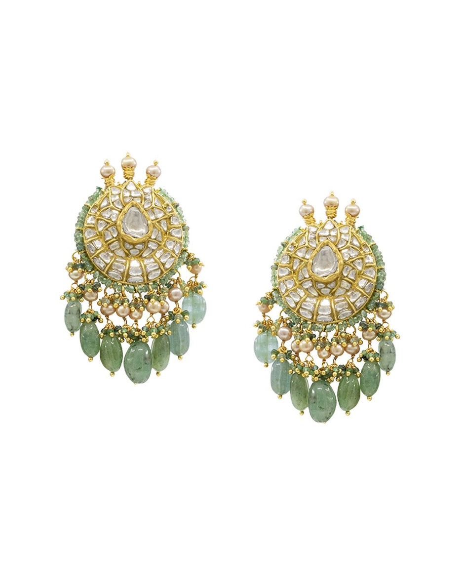 Shop Polki Tops & Studs | Earrings Collection | Tyaani – Tyaani ...