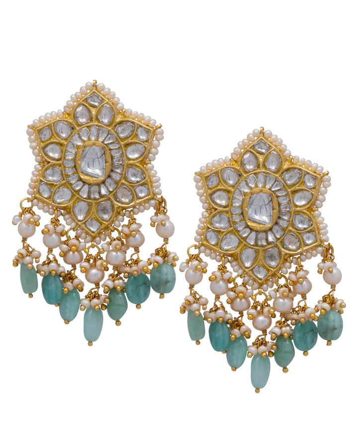 Shop Polki Tops & Studs | Earrings Collection | Tyaani – Tyaani ...